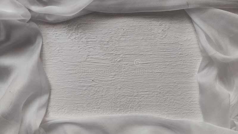 Abstract Background with Light Delicate White Fabric Chiffon Creating ...