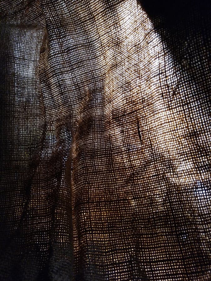 Abstract Background. Light Passes through the Rough Fabric. Sacking ...