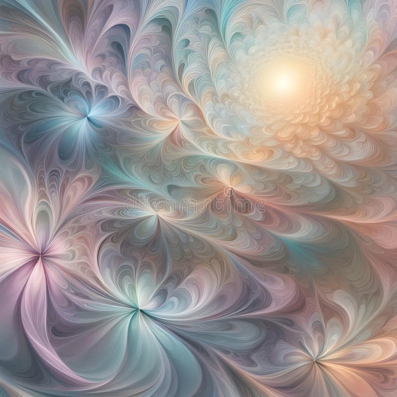 An Abstract Background, Light Pink and Light Blue Pastel-colored, a ...