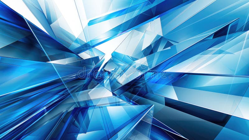 Abstract Background with Light Rays and Geometric Shapes, Creating an ...