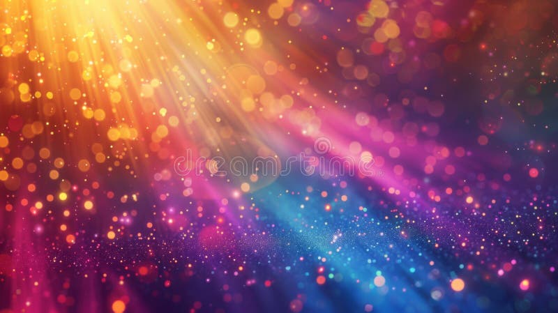 Abstract Background with Light Rays and Glitter Stock Image - Image of ...