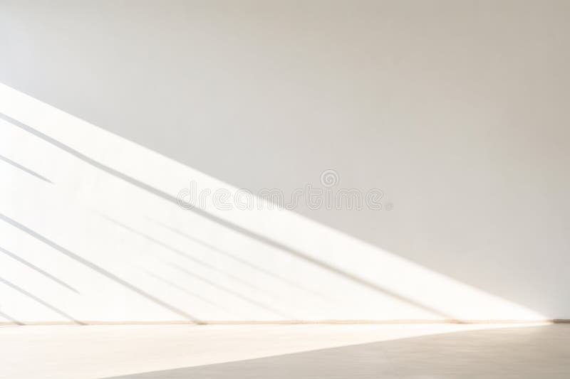 Abstract Background with Light and Shadows. Sun Light and Soft Shadows ...