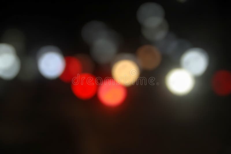 Abstract Background of Light from Various Lights on the Highway at ...