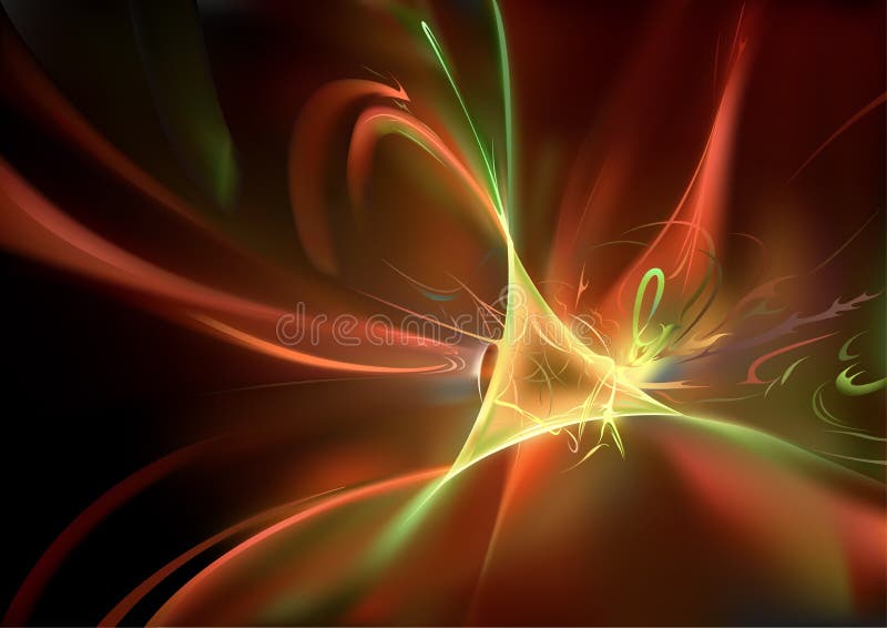 Abstract Background with Light Waves Stock Vector - Illustration of ...