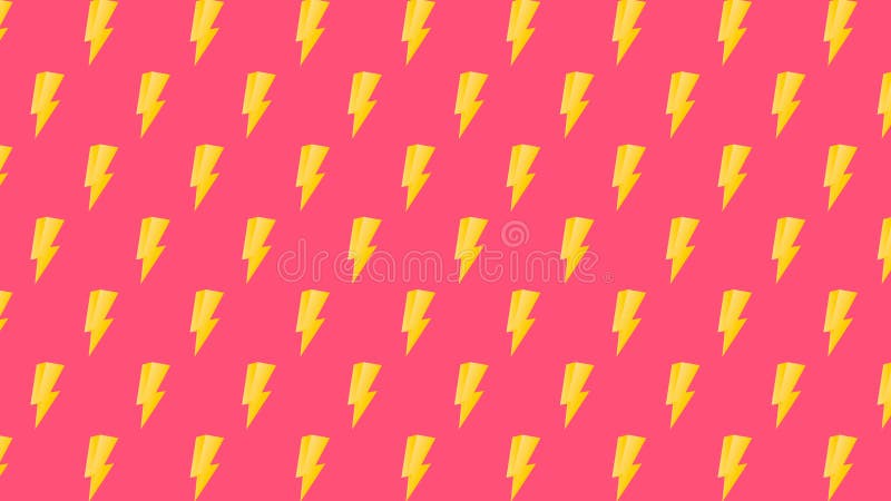 Thunderbolt on Colorful Decoration Isolated Stock Vector - Illustration ...
