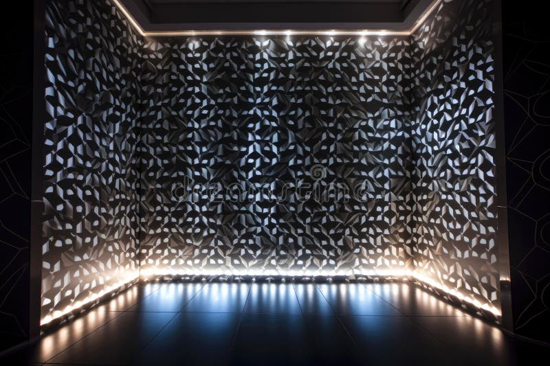 Abstract Background with Lighting Effects and Light Reflection on the ...