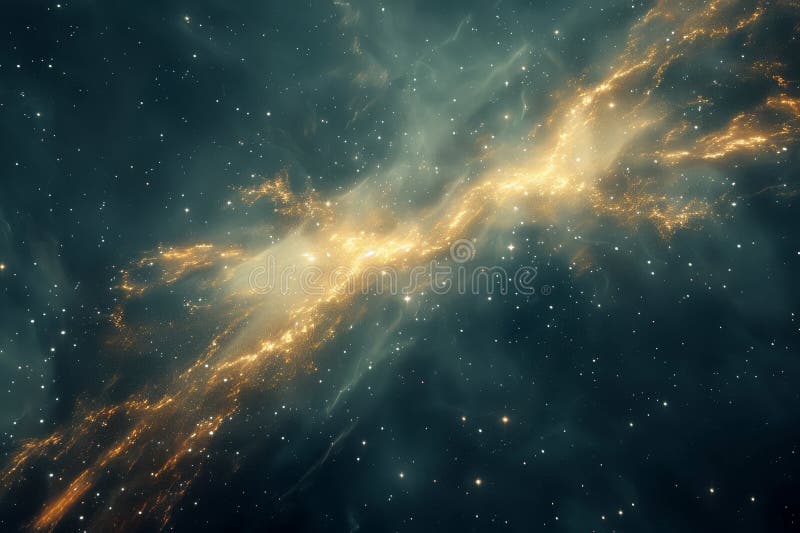 Abstract Background with Lights at Night. Milky Way Stock Illustration ...