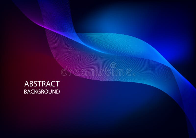 Abstract Background Line Curve with Blue and Red Background for ...