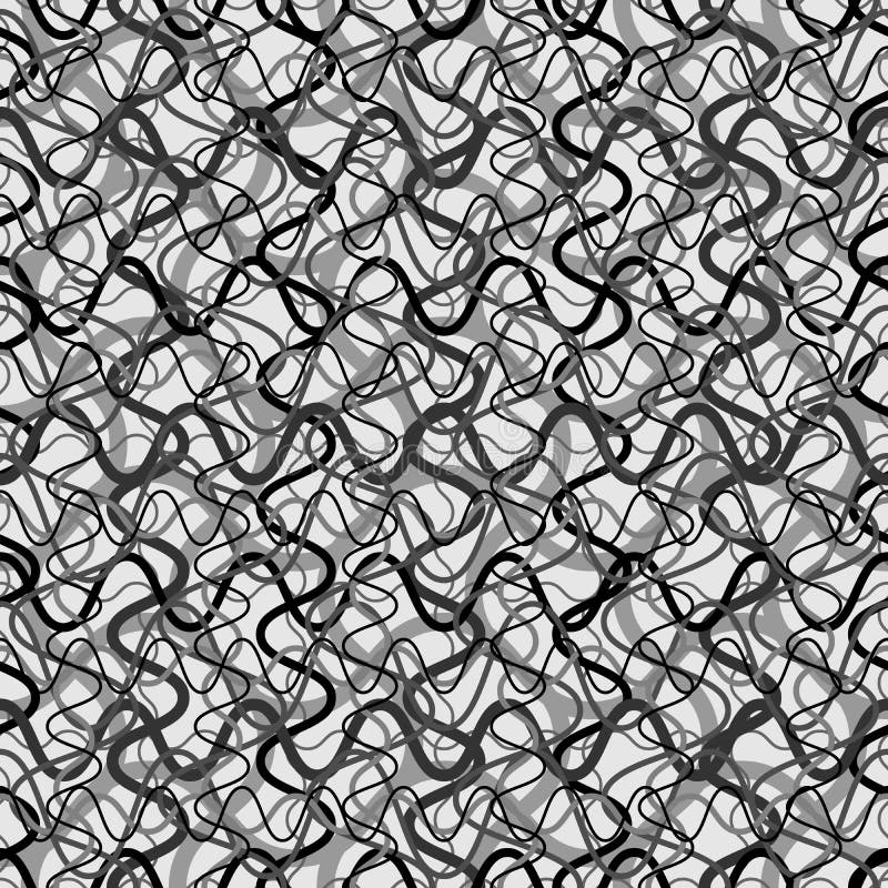Abstract Background. Linear Ornament. Seamless Wave Pattern Stock ...