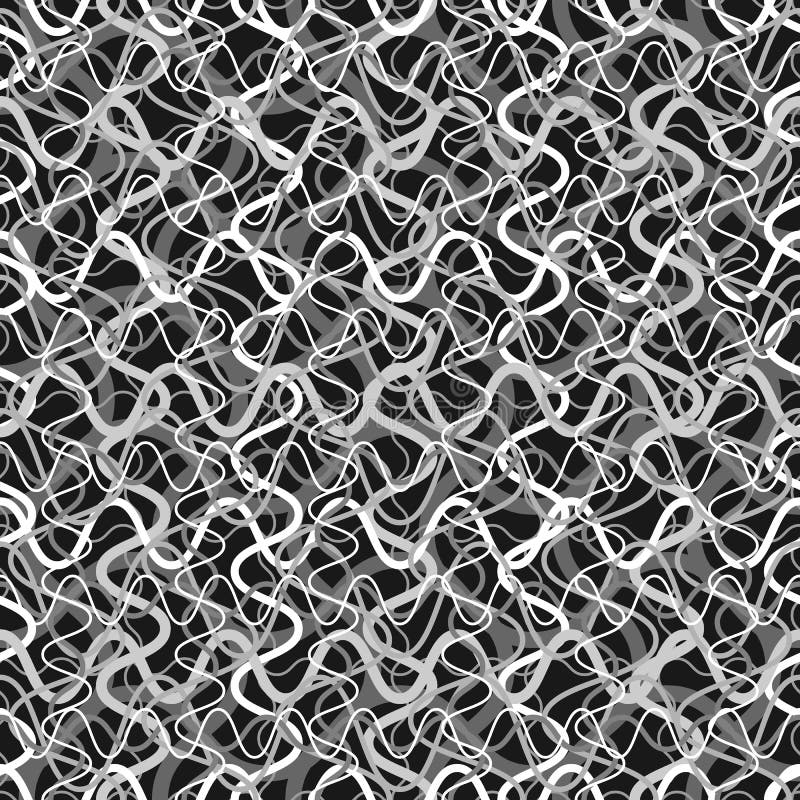 Abstract Background. Linear Ornament. Seamless Wave Pattern Stock ...