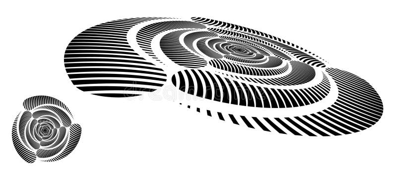 Abstract Background with Lines in Spiral, Perspective and Normal View ...