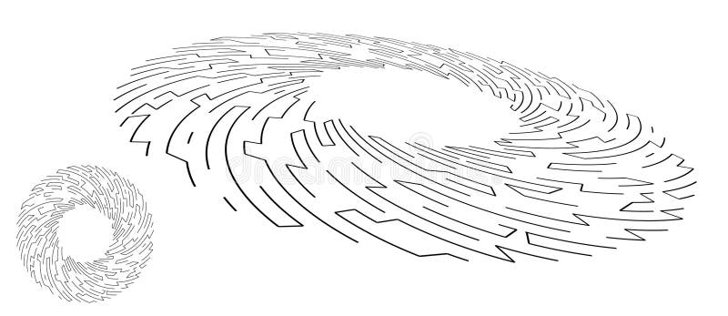 Abstract Background with Lines in Spiral, Perspective and Normal View ...