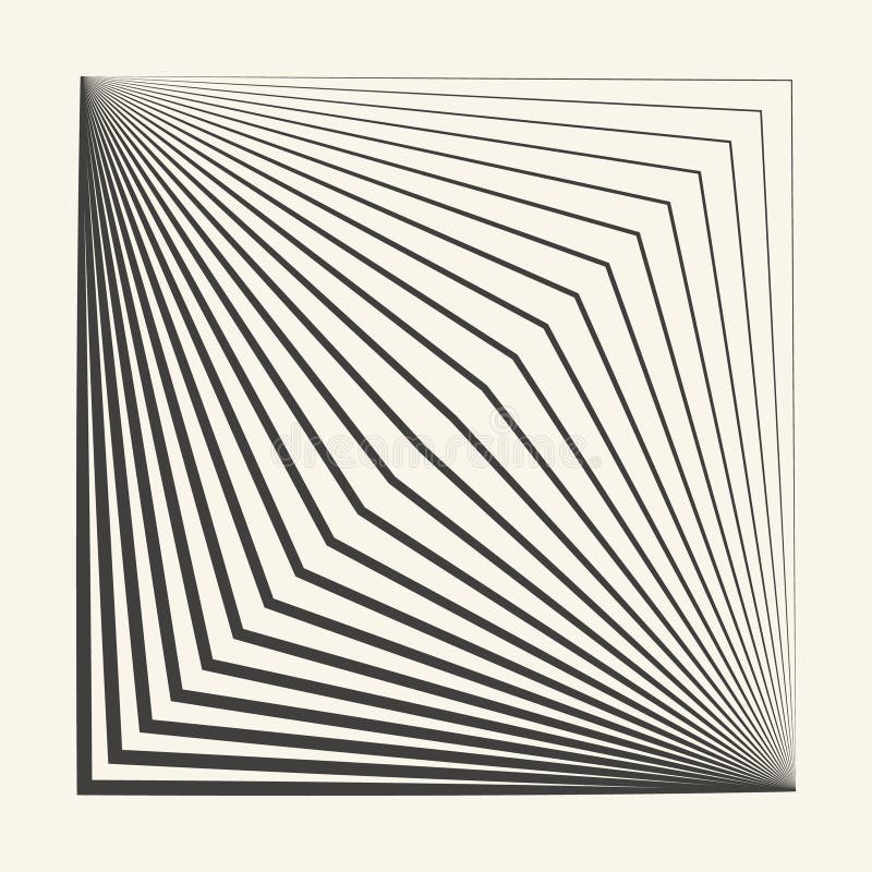 Abstract Background with Lines. Square Shape with Art Geometry Lines ...
