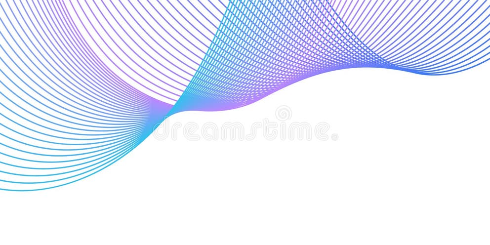 Abstract Background with Lines and Waves. Medium Banner Size Stock ...