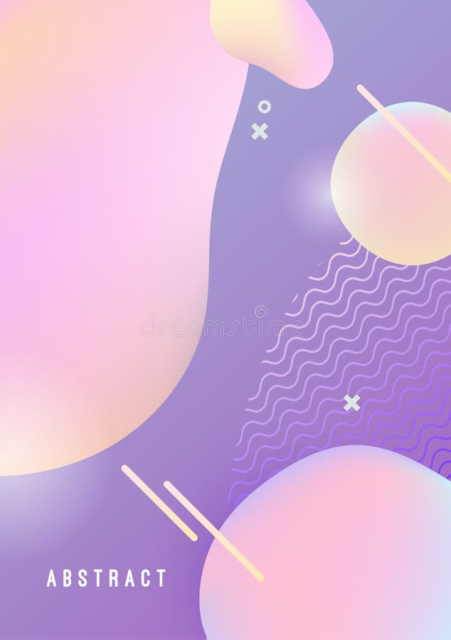 Abstract Background with Liquid Gradient Drops. Stock Vector ...