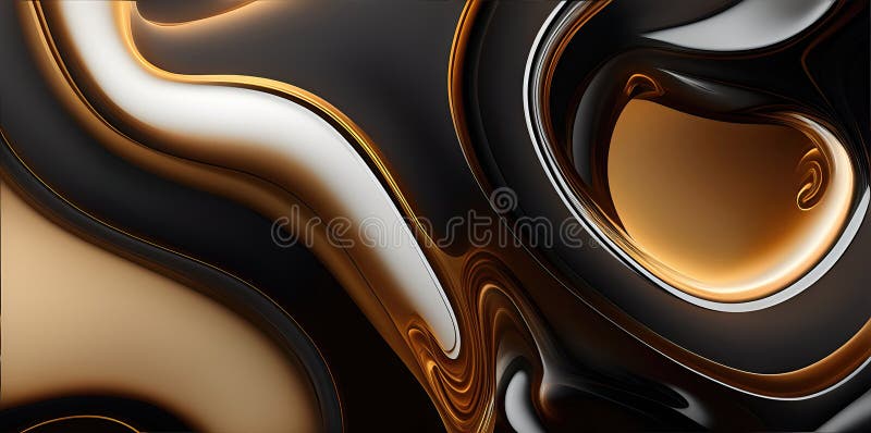 Abstract Background, Liquid Texture, Dark Brown and Brown Color. Stock ...