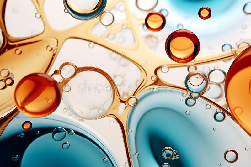 Abstract Background of Liquid Vivid Blue and White Color Mixing with ...