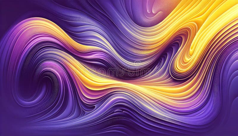 Abstract Background Liquid Wave Purple and Yellow Stock Image - Image ...