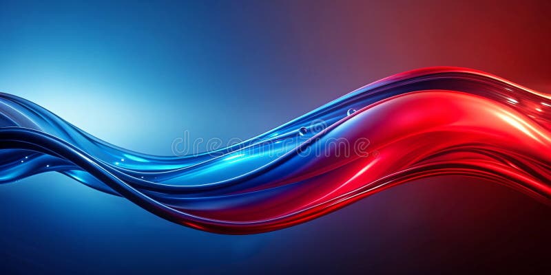 Abstract Background Liquid Wave Red and Blue Gradient Background AI ...