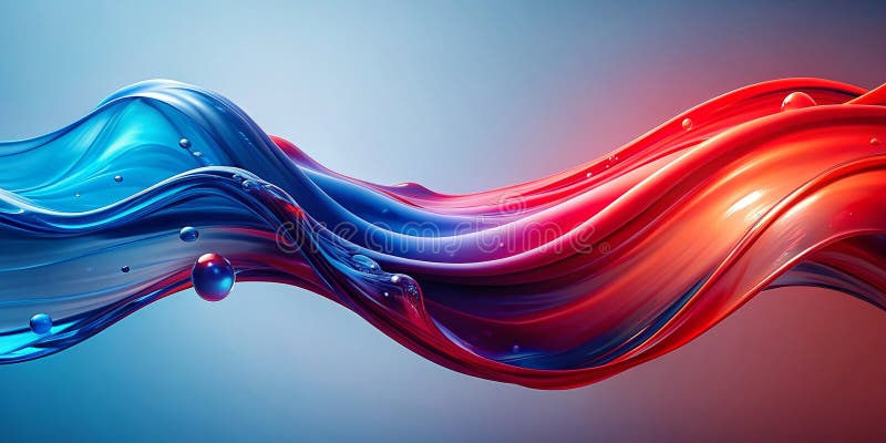 Abstract Background Liquid Wave Red and Blue Gradient Background ...