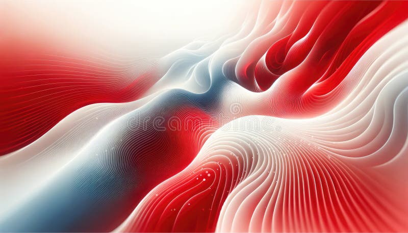 Abstract Background Liquid Wave Red and White Stock Photo - Image of ...