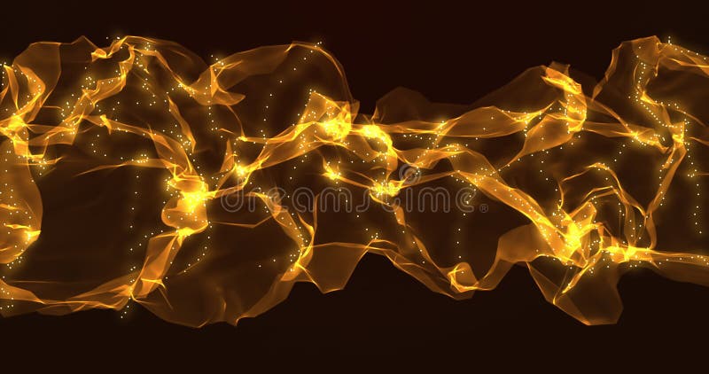 Waving Soft Background and Bokeh Particles Flow. Stock Video - Video of ...