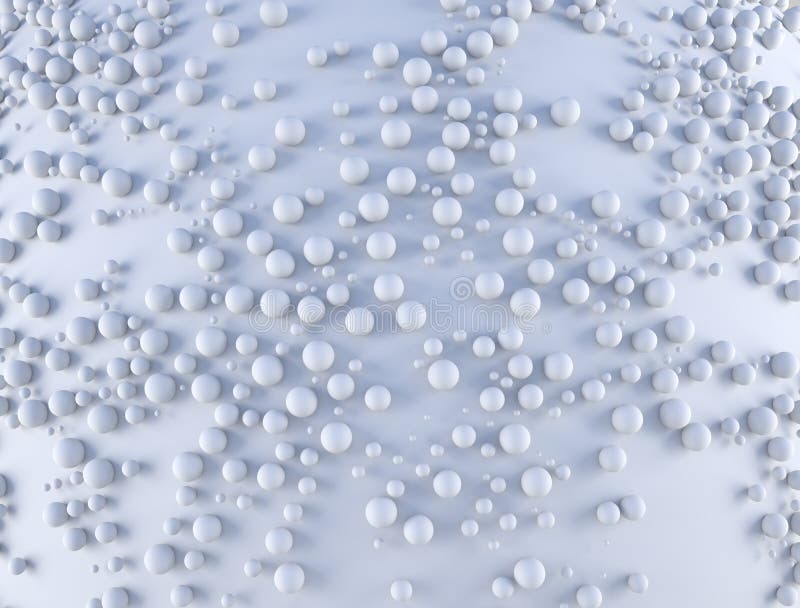 Abstract Background With A Lot Of Spheres With Random Scale On The ...