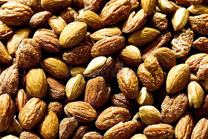 Abstract Background with Lots of Nuts, Ai-generated Stock Illustration ...