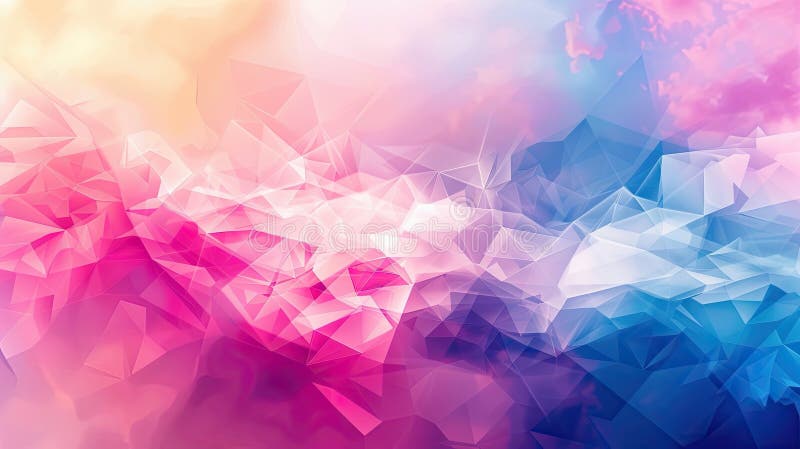 Abstract Background with Low Poly Design, Pink Ang Blue Stock ...