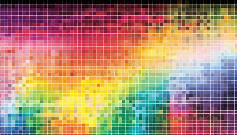 Colorful pixels background stock illustration. Illustration of colors ...
