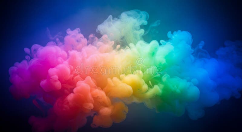 Abstract Background Made of Colorful Smoke and Ink, Patterns Design, Ai ...