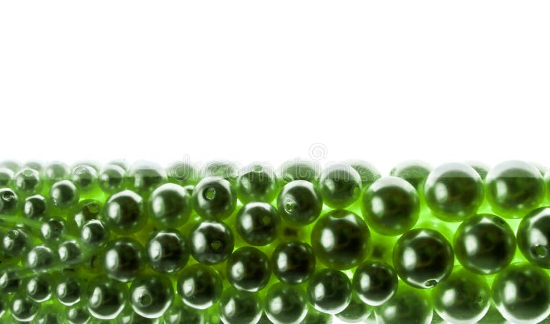 Abstract Background Made with Green Pearls and White Copy Space , Stock ...