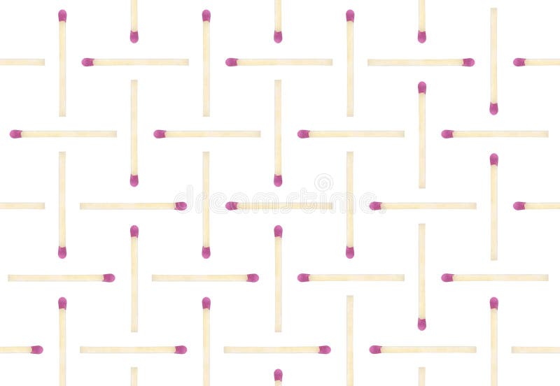 Matchsticks on White Background Stock Illustration - Illustration of ...