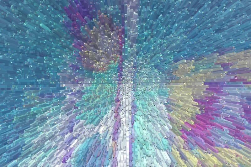 Abstract Background Made of Multi-colored Extruded Pixels. Stock Image ...