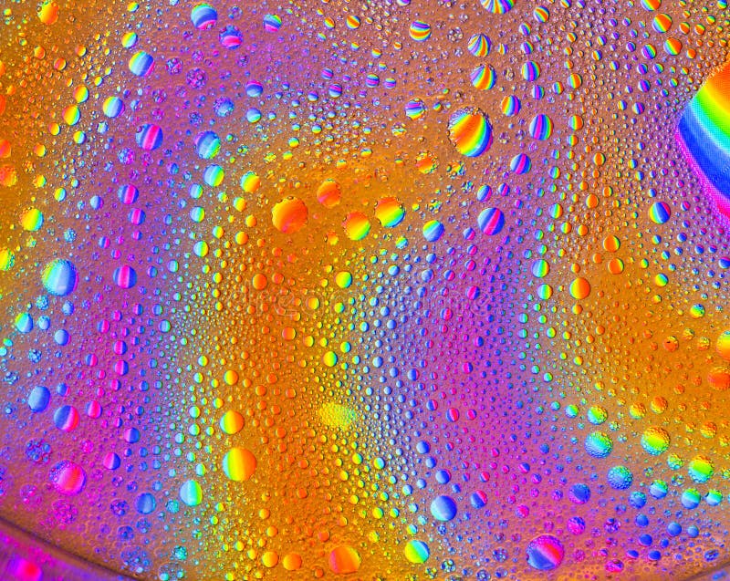 Abstract Background Made from Oil Floating on Water Stock Image - Image ...