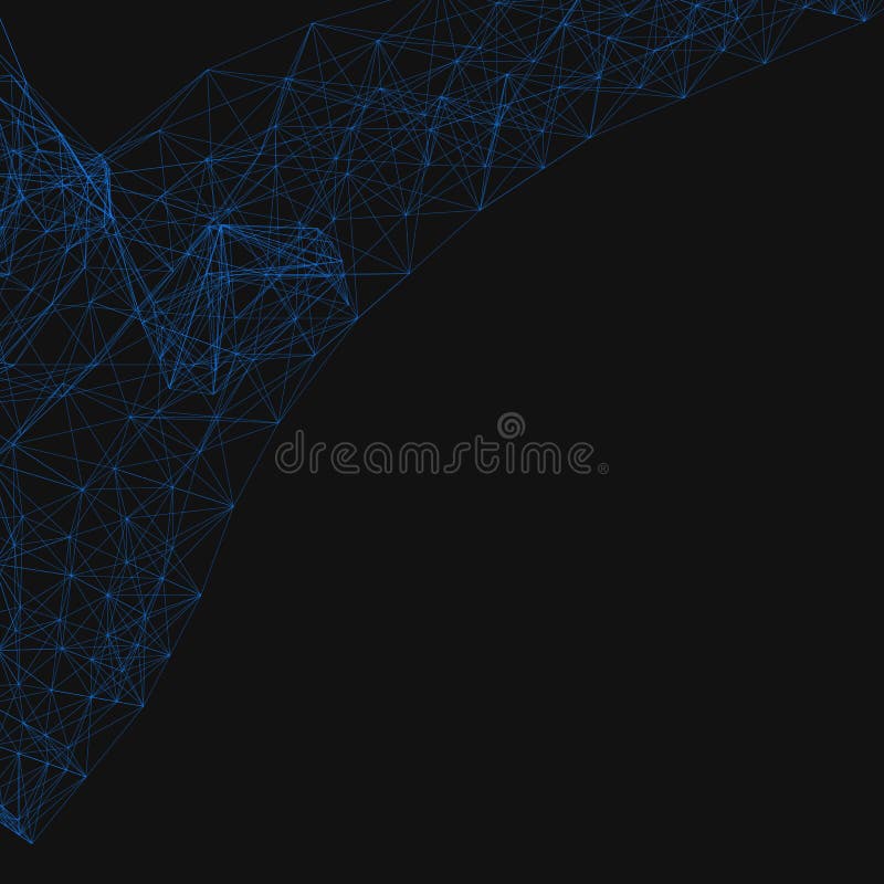 Abstract Background Made Out of Mesh Lines Stock Vector - Illustration ...