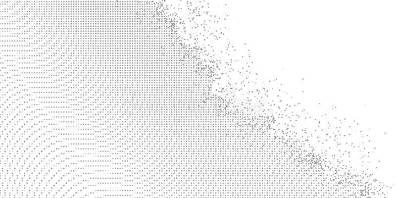 Abstract Background Made of Particles. Pixel Design.Grunge Halftone ...