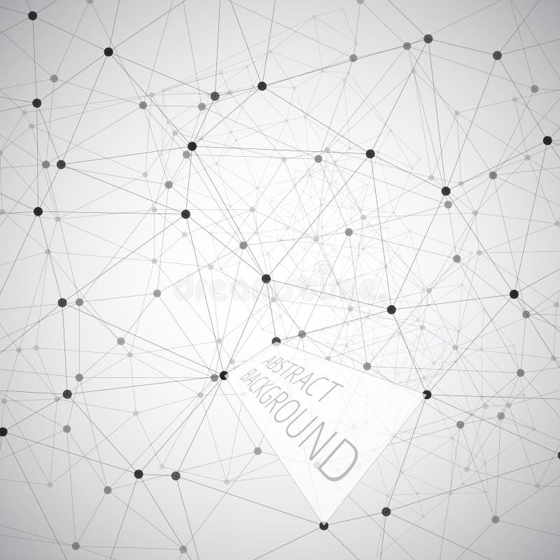Abstract Background Made from Points and Lines Stock Vector ...