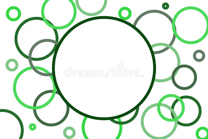 Abstract Background Made from Green Circles Stock Illustration ...
