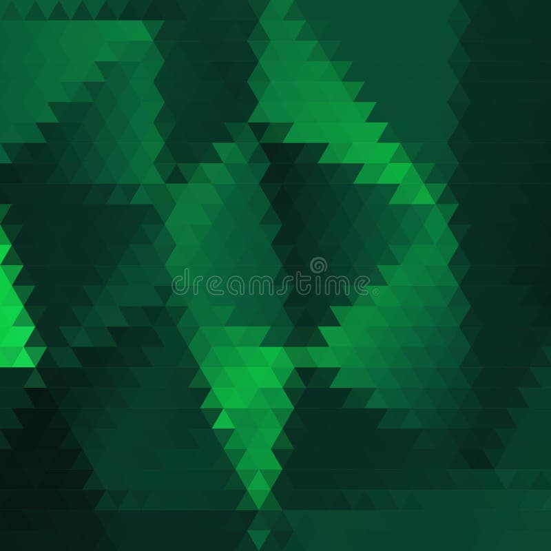 Abstract Background Made of Small Green Triangles. Eps 10 Stock ...