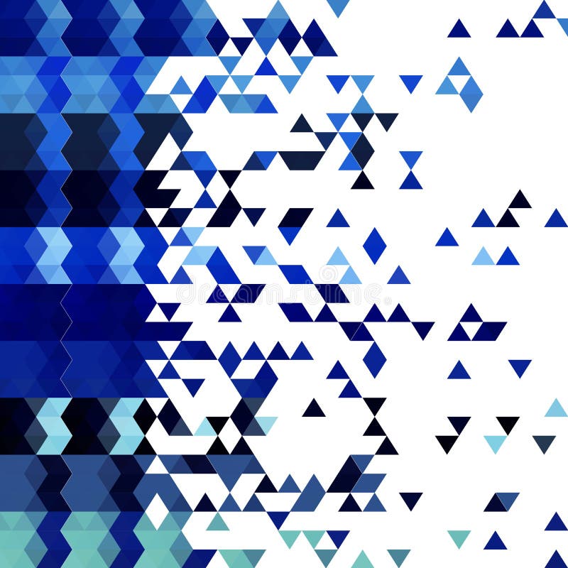 Blue Triangles. Layout, Template. Abstract Vector Background. Design Element Stock Vector ...