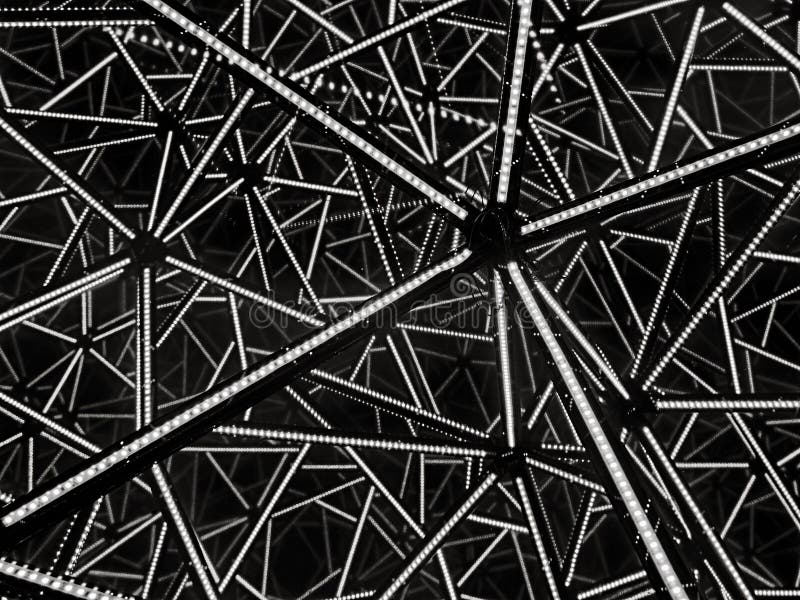 Abstract Background Made from White Led Lamps and Create Triangle ...