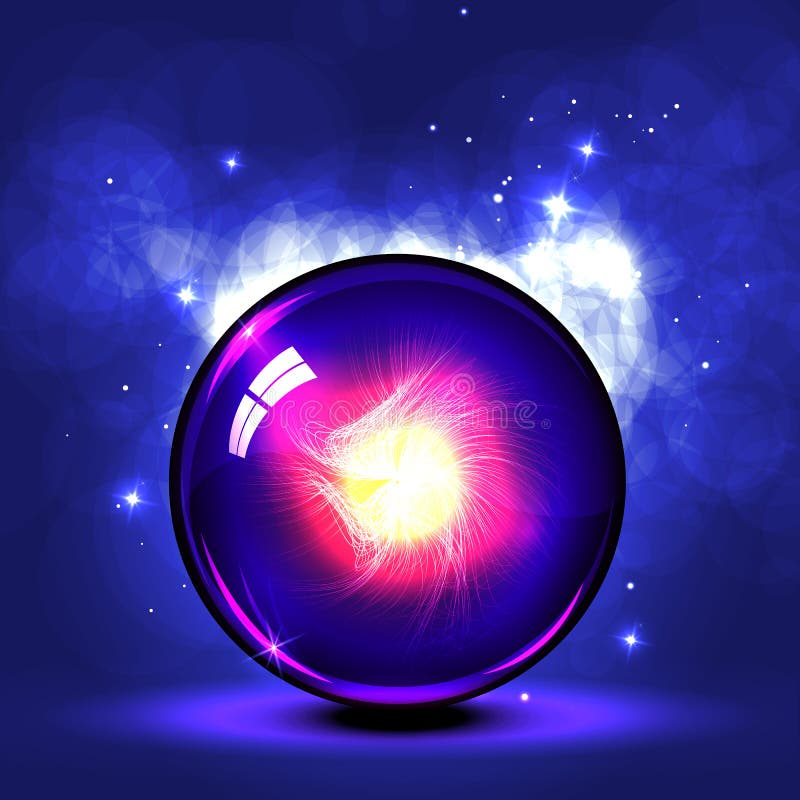 Abstract Background Magic Ball on a Bright Background. Stock Photo ...