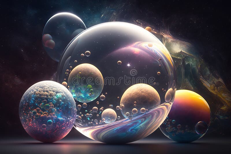 Abstract Background with Magic Colorful Sphere. Ai Generative ...