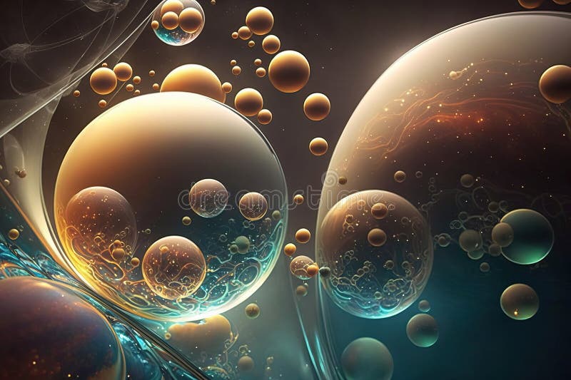 Abstract Background with Magic Colorful Sphere. Ai Generative ...