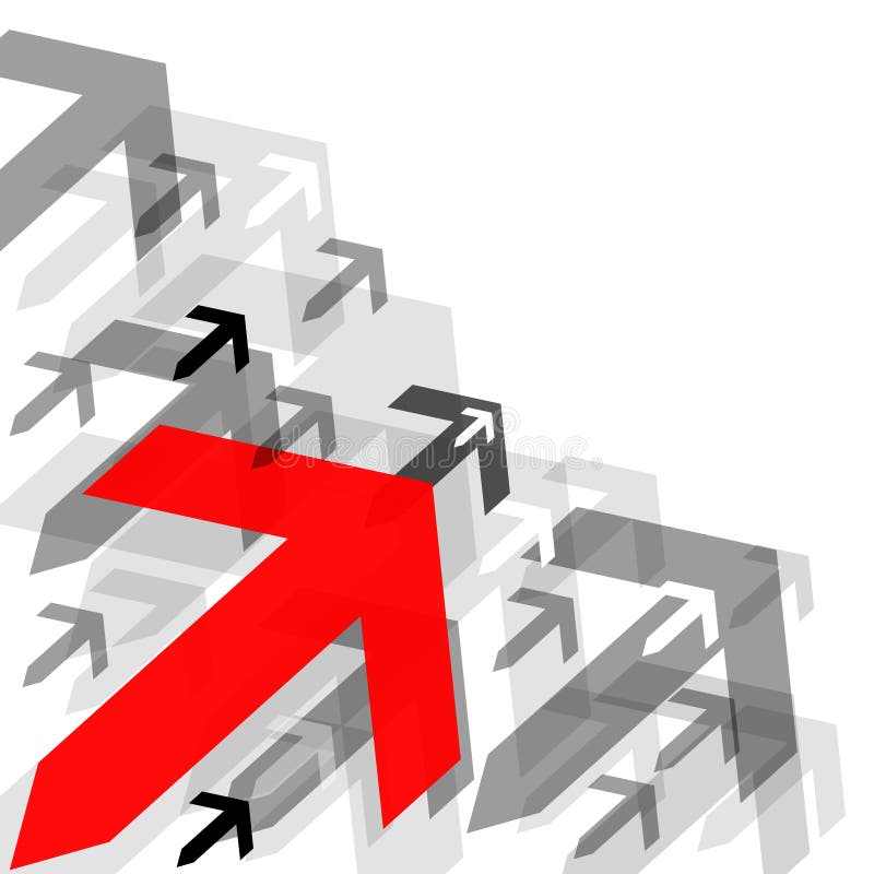 Arrows Pointing Same Direction Stock Illustrations – 81 Arrows Pointing ...