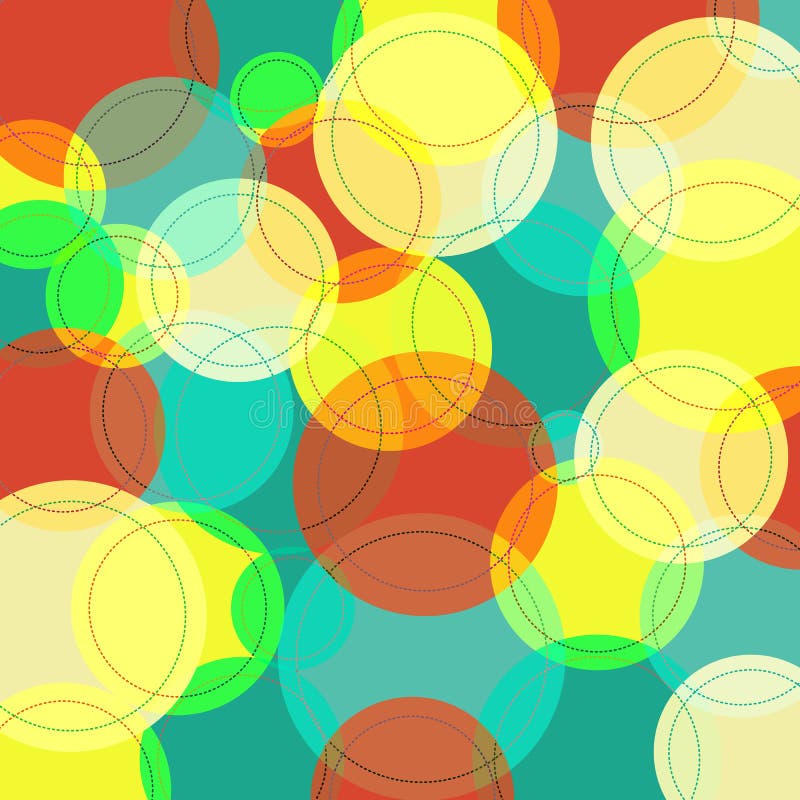 Abstract Background with Many Colorful Circles Stock Vector ...