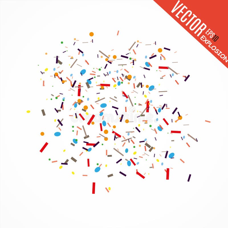Abstract Background with Many Falling Tiny Confetti Pieces. Background ...