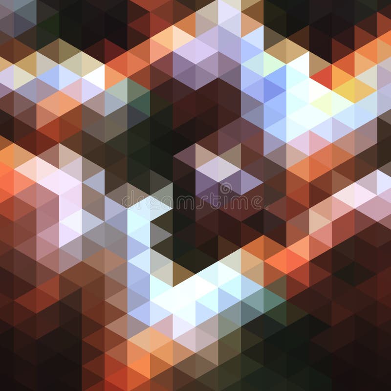 Abstract Background of Many Triangles. Movement of Geometric Shapes ...