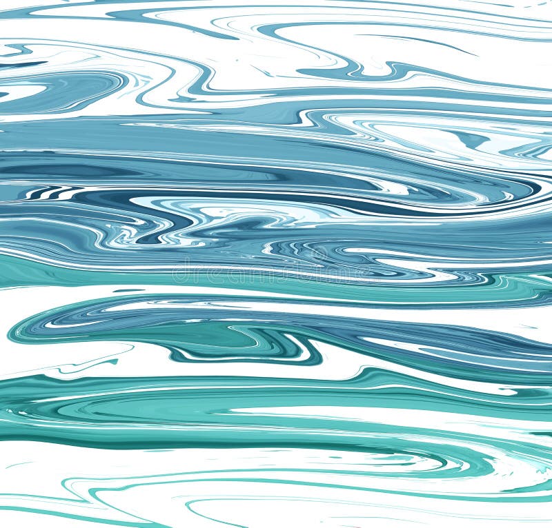 Abstract Background, Marble Texture Blue Wave Stock Illustration ...